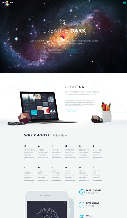 Creative dark – TheGem Creative High-Performance Multi-Purpose ...